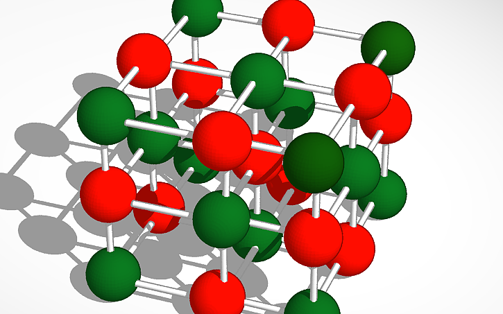 3D design Harjio Singh Magnesium Oxide Ionic Network - Tinkercad