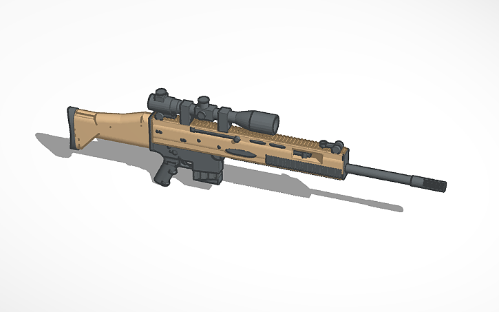 3D design Scar-SSR Sniper Rifle - Tinkercad