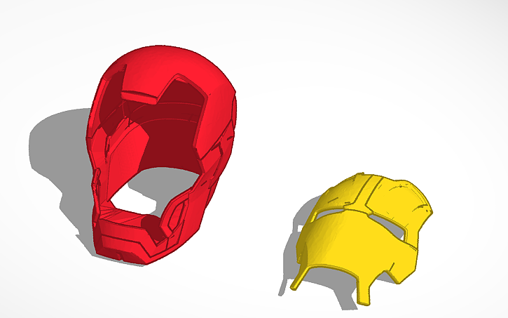 3D design iron man - Tinkercad