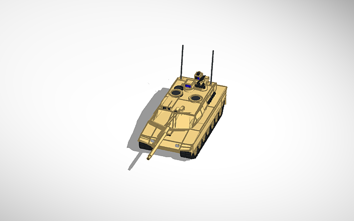 3D design Leopard 2A7V ( NEW final version! Will be updated!) - Tinkercad