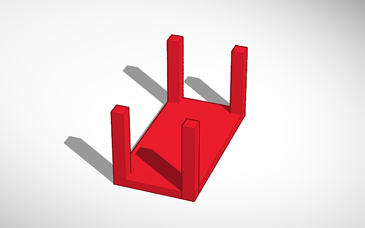 3D design Barbie Kitchen Table - Tinkercad