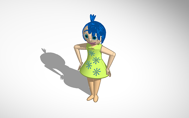 3D design Joy from Pixar's "Inside Out" movie - mythics - Tinkercad