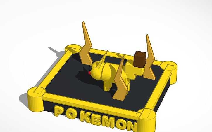 3D design my entry for pokemon contest! Pikachu | Tinkercad