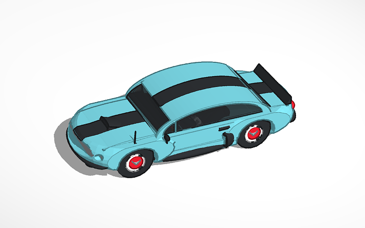 3D design Old sports car - Tinkercad
