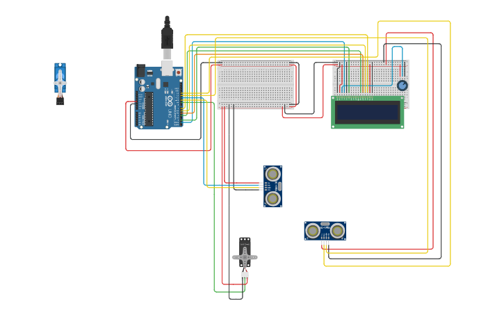 Circuit design Robokeeper | Tinkercad