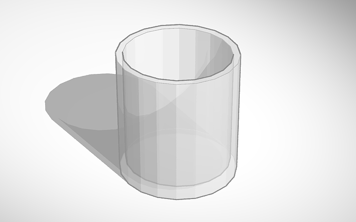 3D design Glass - Tinkercad