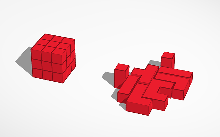 3d Design Cube Puzzle Tinkercad