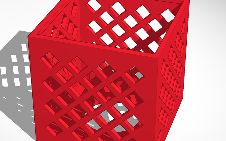 3D design square box light shade | Tinkercad