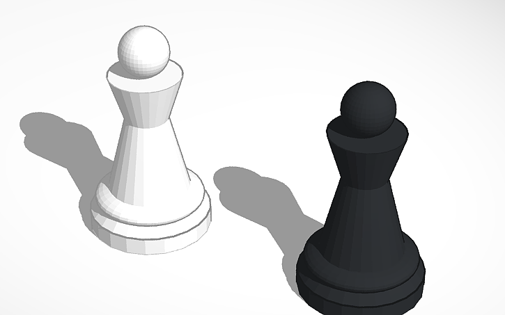3D design Chess Pawn - Tinkercad