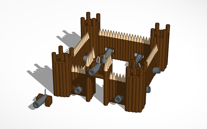 3D design Fort - Tinkercad
