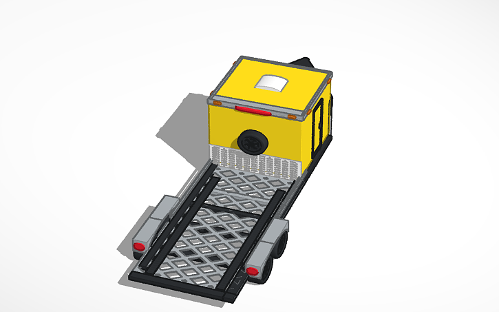 3D design Equipment Trailer - Model B - Tinkercad