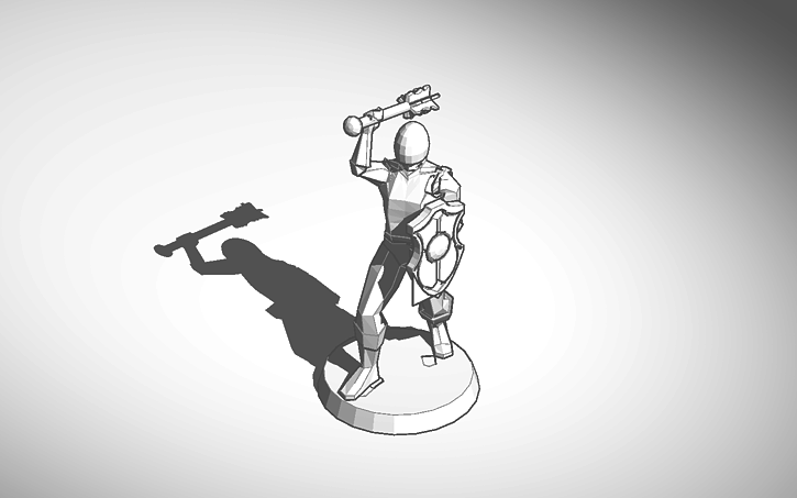 3D design Human Cleric - Tinkercad