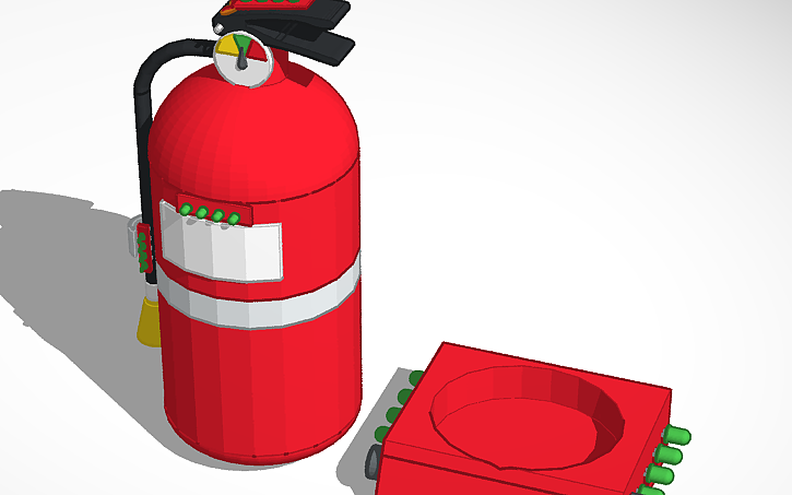 3D design EAN Fire Extinguisher - Tinkercad