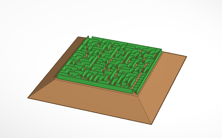 3D design Hilltop Maze - Minecraft Maze Runner | Tinkercad