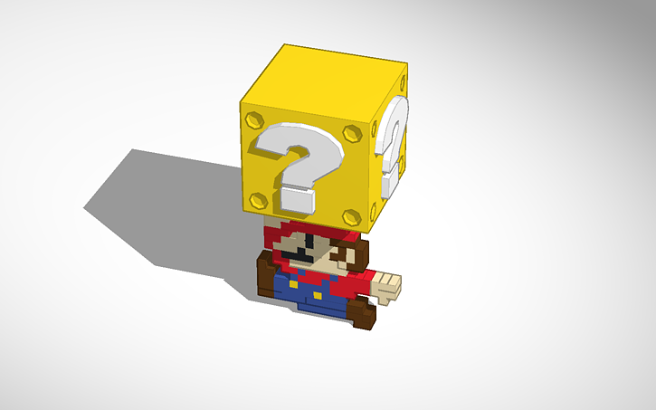 3D design Mario Box - Tinkercad