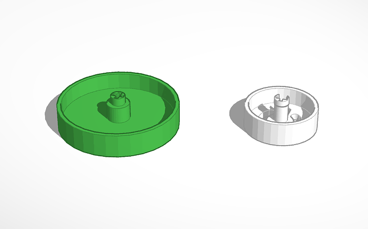3D design POWER AND RIGHT BUTTON - Tinkercad