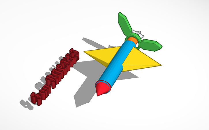3D design Fan ROCKET - Tinkercad