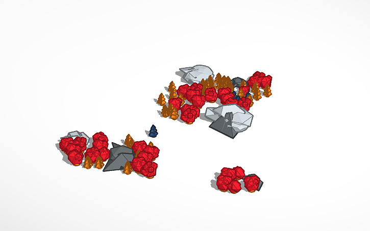 3D design Forest Rocks Greeble - Tinkercad