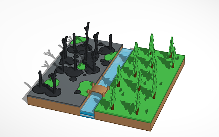 3D design the forest | Tinkercad