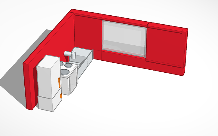 3D design kitchen - Tinkercad
