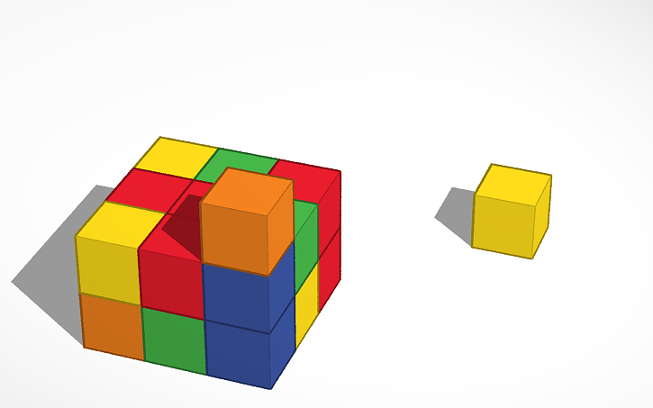 3D design RUBIX CUBE | Tinkercad