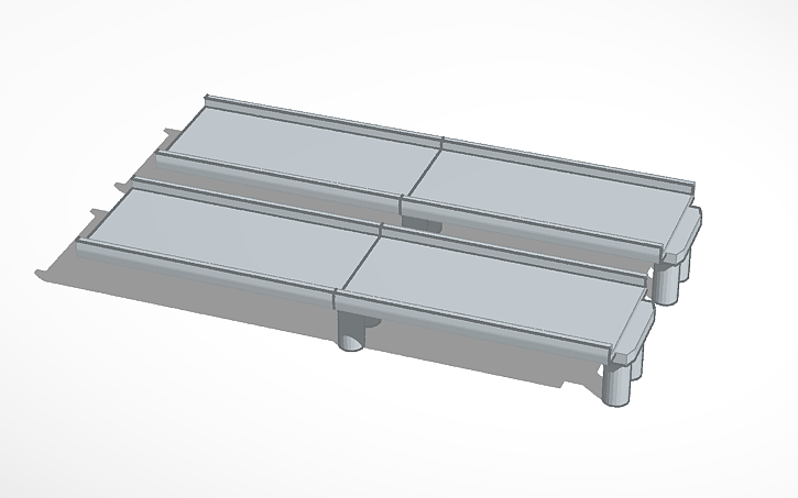 3D design Highway bridge 1b - Tinkercad