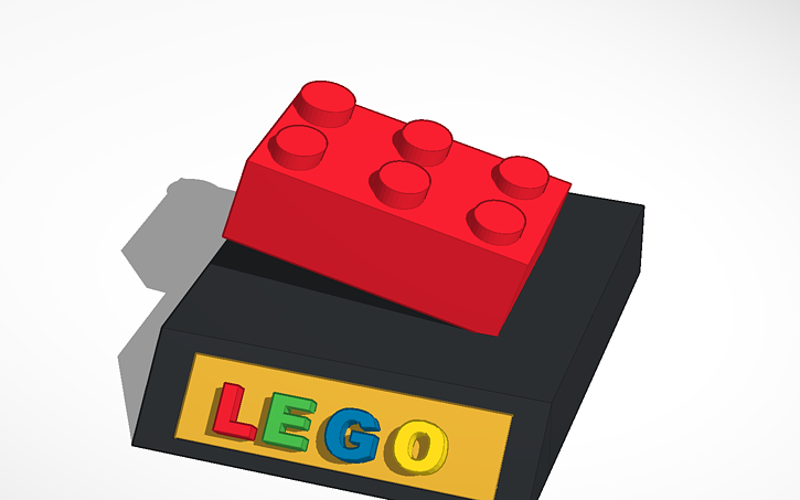 3D design Lego Trophy - Tinkercad