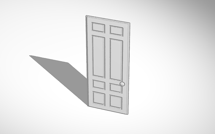 3D design door - Tinkercad