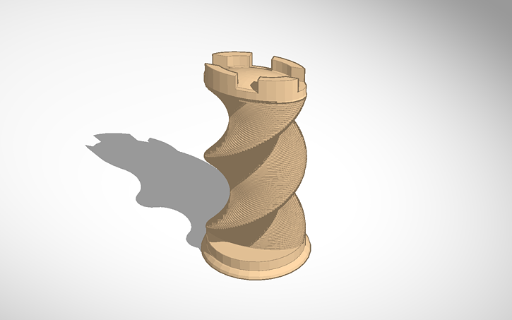 3D design #chess Modern Rook | Tinkercad