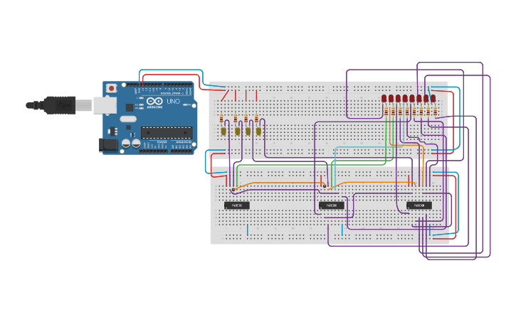 Circuit design Logic circuits_exp_2_figure_1 | Tinkercad