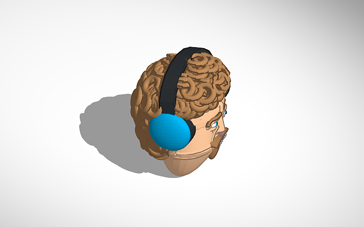 3D design Man head - Tinkercad