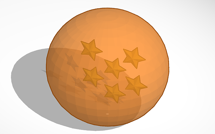 3D design Dragon Ball 6 stars | Tinkercad