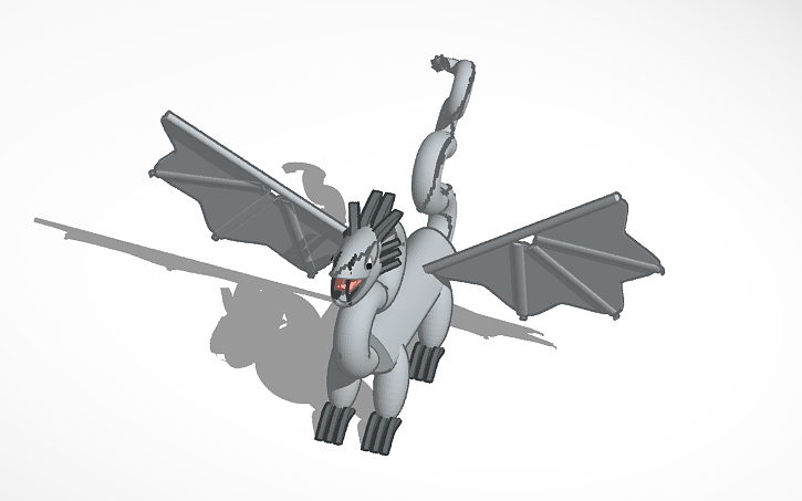 3D design Dragon/Mythical Creature - Tinkercad