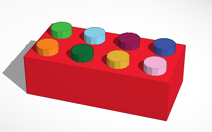 3D design lego Brick - Tinkercad