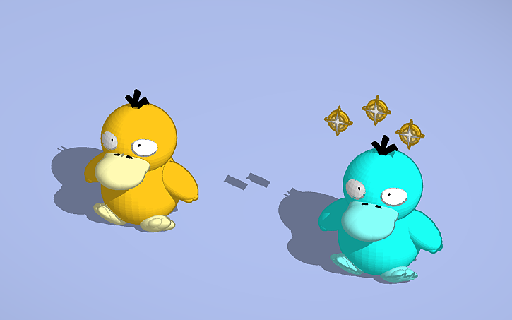 3D design Shiny Psyduck - Tinkercad