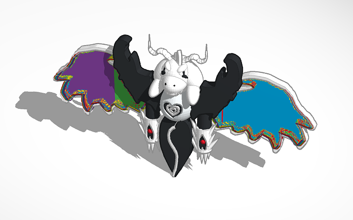 3d Design Final Form Asriel Dreemurr Tinkercad