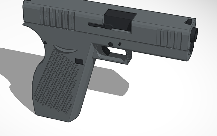 3D design Glock 43 - Tinkercad