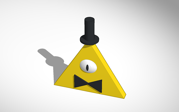 3D design Bill Cipher w/o legs or arms | Tinkercad