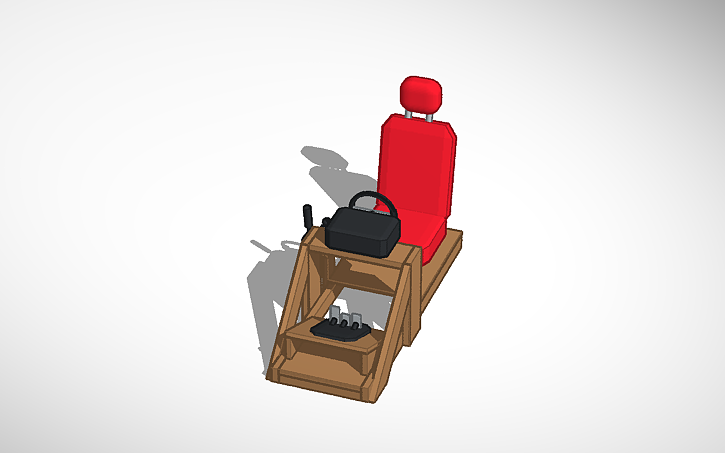 3D design Steering Wheel Stand - Tinkercad