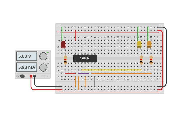 Circuit Design 3 Bit Binary To Gray Code Converter Tinkercad