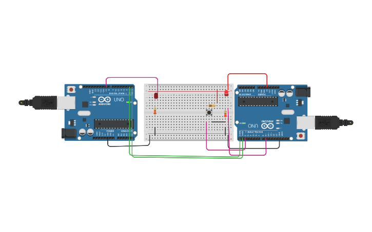 Circuit design comunicación serial rx-tx - Tinkercad