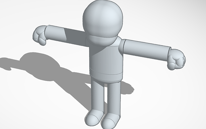 3D design Zombie template - Tinkercad