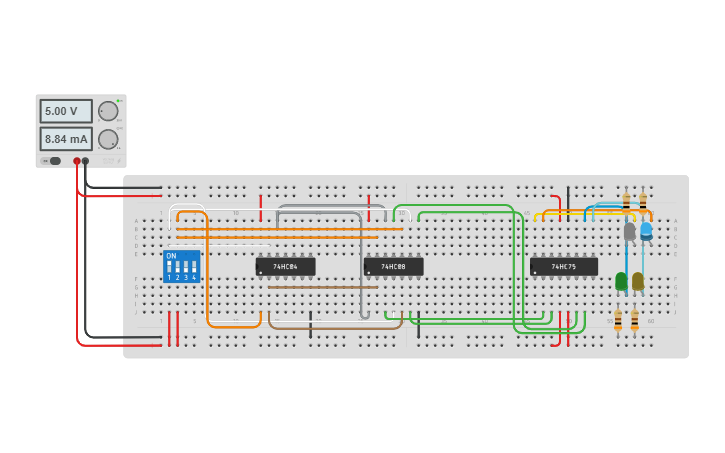 Circuit design CPE301 Lab2 | Tinkercad