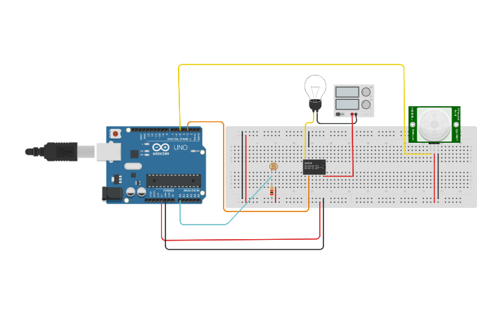 Circuit design ACT#3 SENSOR | Tinkercad