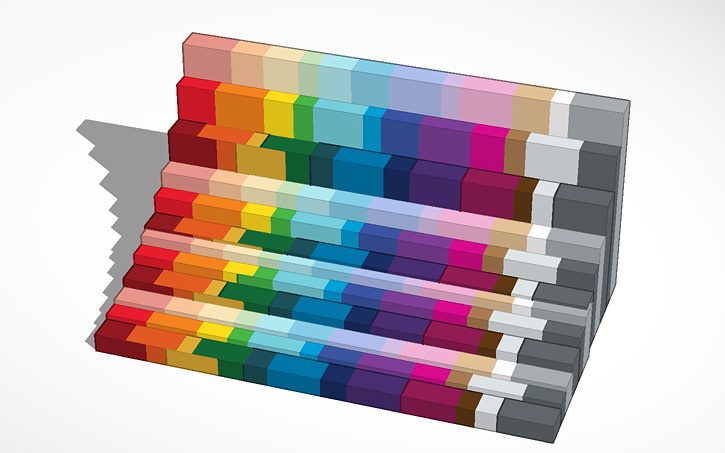 3D design Rainbow Waterfall of LIFE | Tinkercad