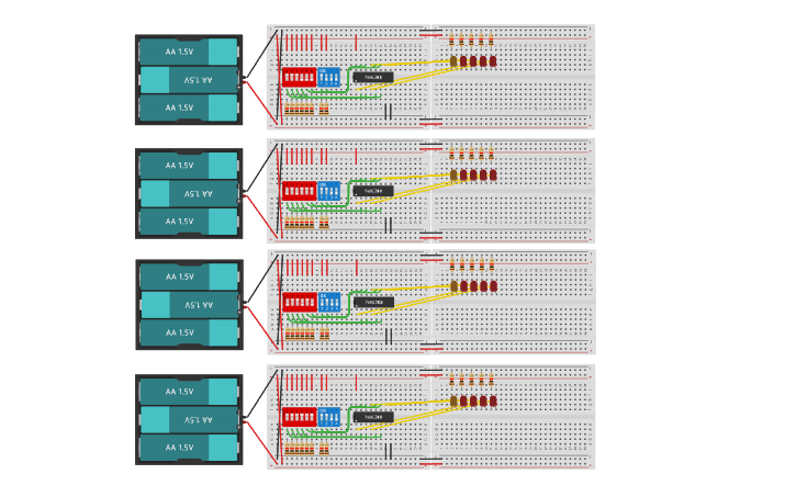 Circuit design Caso Practico - Pregunta 4 - Tinkercad