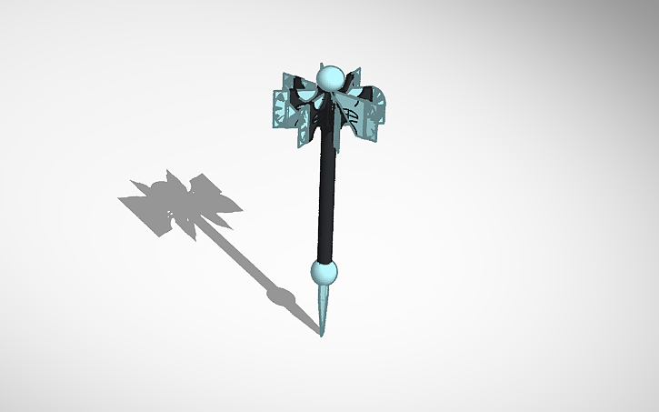 3D design the battle staff - Tinkercad