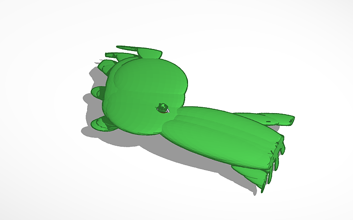 3D design biggester hand shrek - Tinkercad