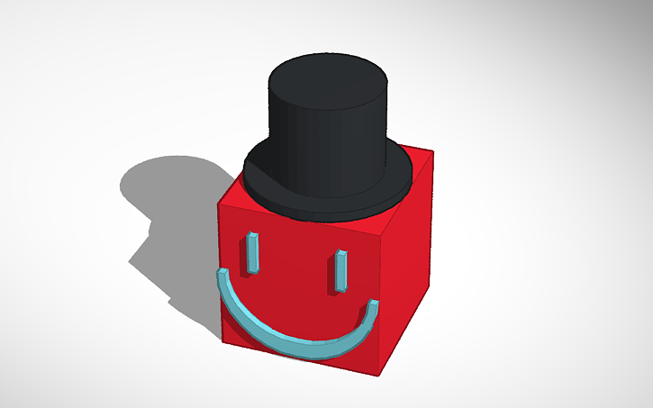 3D design BLOCK FACE - Tinkercad