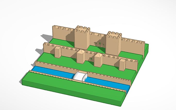 3D design hcsh1091_20433_Theodosian Wall - Tinkercad